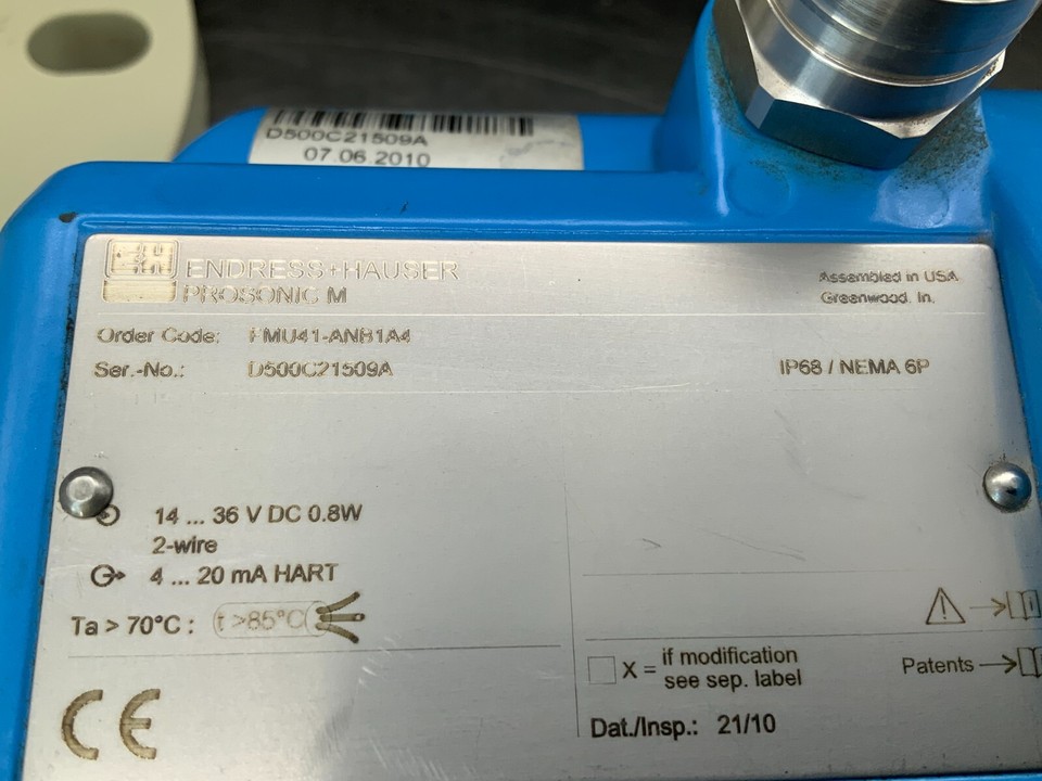 Endress+Hauser FMU41-ANB1A4 Prosonic M Ultrasonic measurement Time-of ...