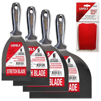LEVEL5 Joint Knife Set 4", 5", 6", & 8" Stainless Steel Joint Knives ...