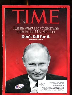 Time Magazine October 10 2016 Vladimir Putin EX w/ML 012617jhe | eBay