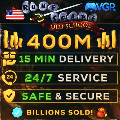 💰400M💰 Old School Runescape Gold GP OSRS | 🚛 15 min Delivery | ️100 ...
