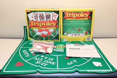 Tripoley 2014 Deluxe Mat Version Rummy Hearts Poker Game by Ideal ...