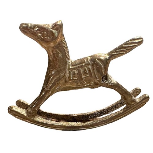 Solid Brass Miniature Rocking Horse | eBay