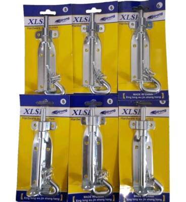 6x 6" In Barrel Pad Bolt Lock Slide Door Padbolt Single Eye Latch ...