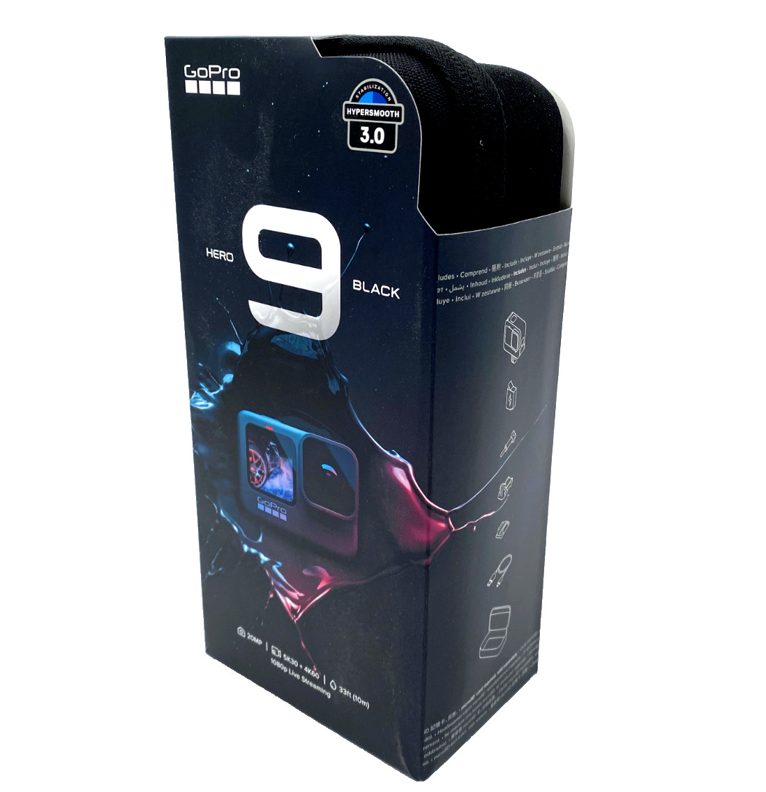 New GoPro HERO9 Black 5K - Waterproof Action Camera w/ Front LCD and ...