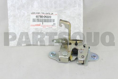 657900K020 Genuine Toyota LOCK ASSY, TAIL GATE, LH 65790-0K020 | eBay