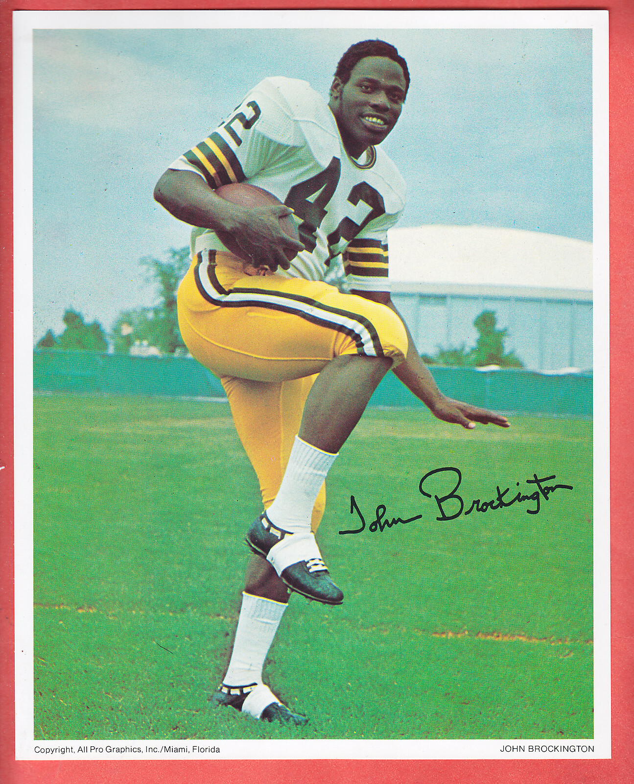 1973 ALL PRO GRAPHICS 8 x 10 JOHN BROCKINGTON PACKERS | eBay