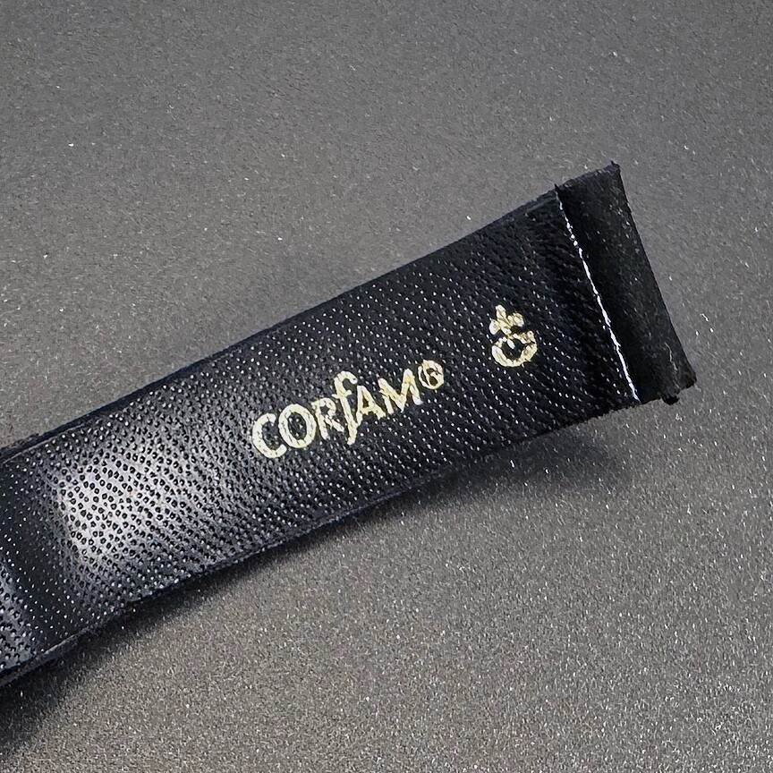 NOS RARE 1960s Hamilton Electric LORD LANCASTER Watch Strap: 18mm Black ...