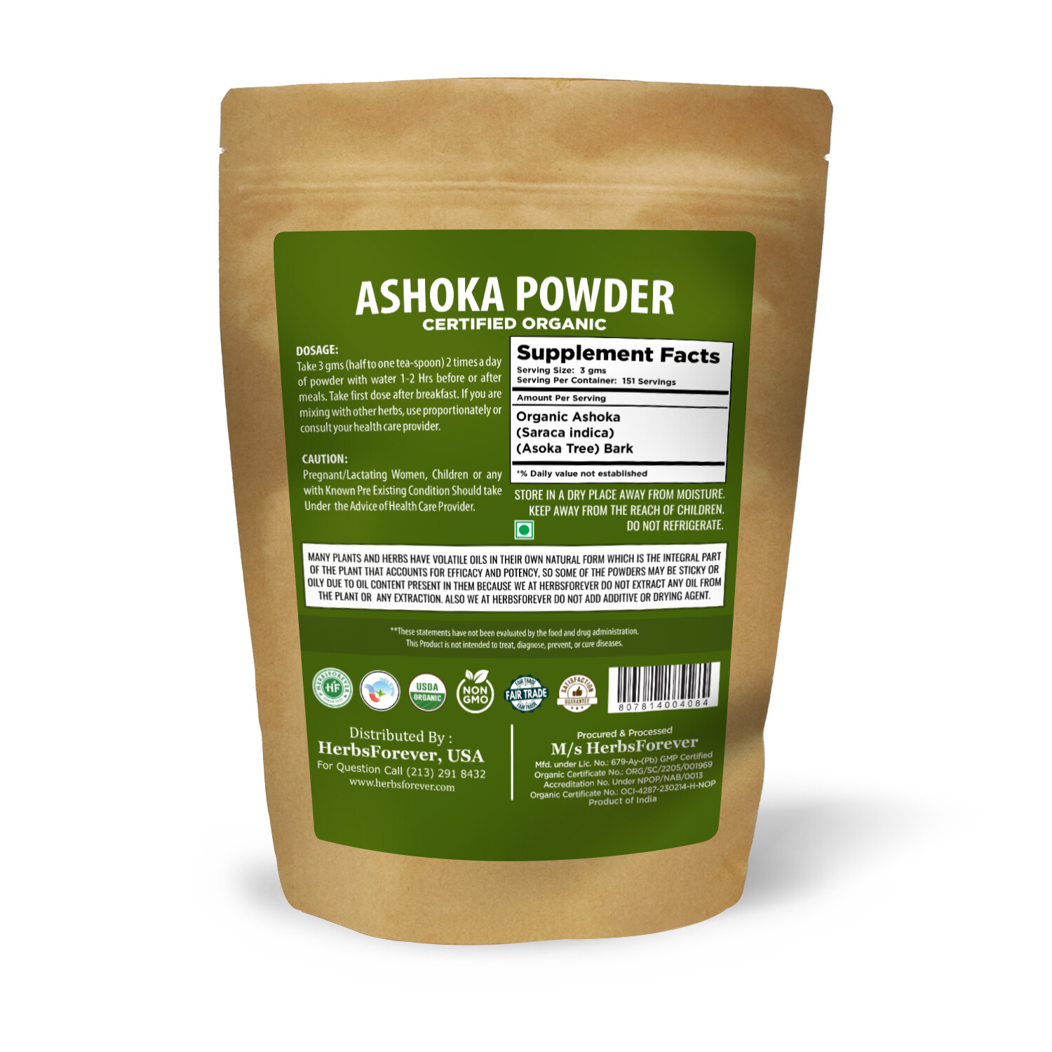 Ashoka Powder – Saraca Indica – Supports Female Reproductive System ...