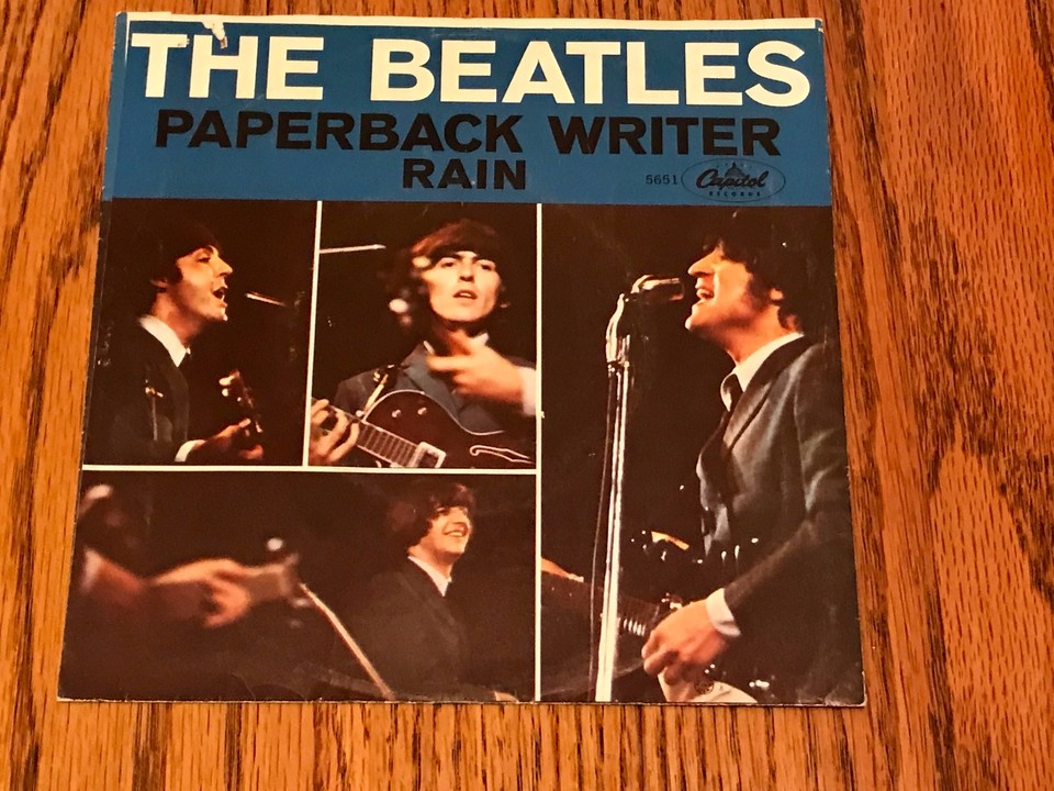 THE BEATLES ~ PAPERBACK WRITER / RAIN ~ ORIGINAL PICTURE SLEEVE & 45 ...