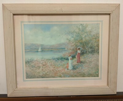 Nora DeBolt, art piece, the frame is 16 1/4" x 12 1/3". image is 14" x ...