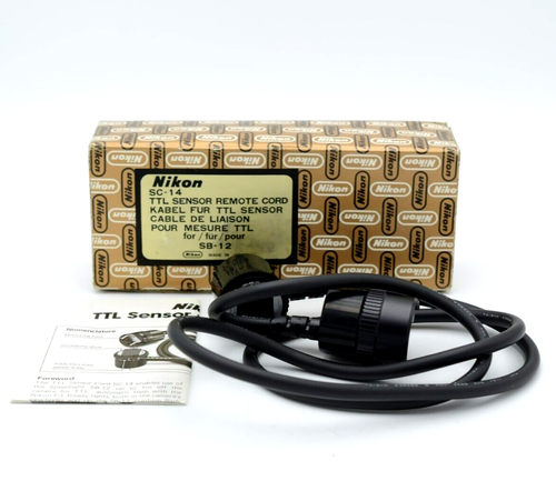 Nikon SC-14 TTL Flash Sync Cord for SB-12 Flash - 401 | eBay