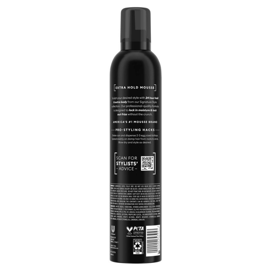 Tresemme Volumizing Mousse Extra Hold Firm Control All Day Humidity ...