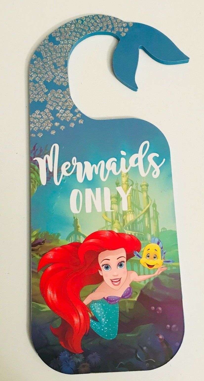 PRIMARK DISNEY ARIEL THE LITTLE MERMAID TAIL DOOR SIGN WALL PLAQUE ROOM ...