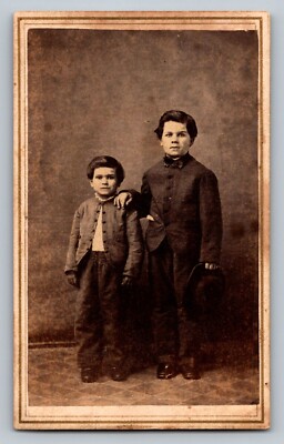CDV Cabinet Photo Victorian Brothers Young Men Lyons NY Circa 1890's E6 ...