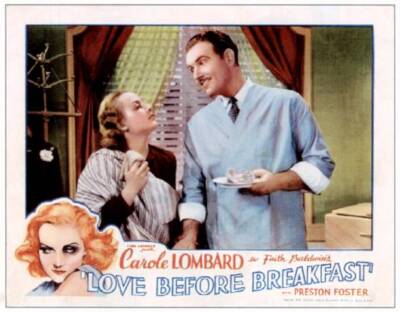 Love Before Breakfast lobby card Carole Lombard Preston Fost 1936 Movie ...