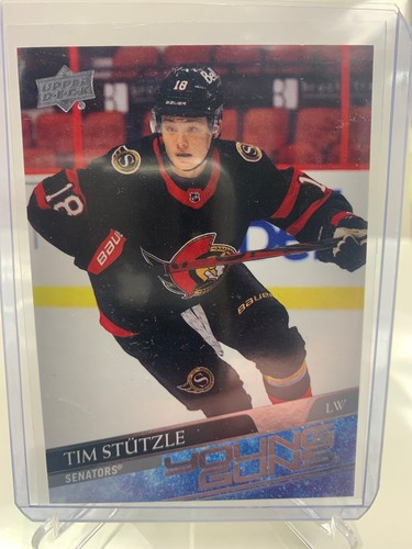 2020-21 UD SERIES 2 YOUNG GUNS TIM STUTZLE ROOKIE CARD RC 482 OTTAWA ...