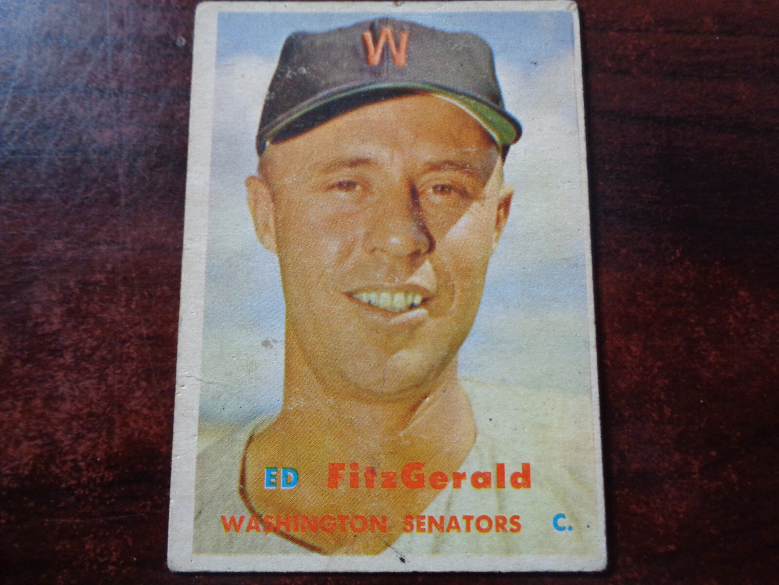 1957 Topps Ed Fitzgerald #367 High Number *GOOD* Condition-SENATORS | eBay
