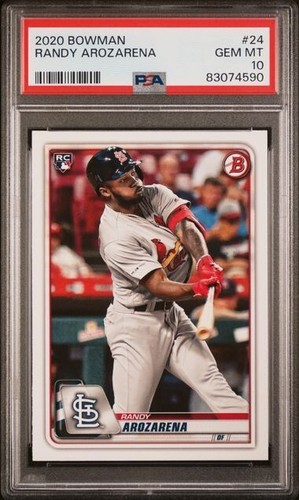 2020 Bowman #24 Randy Arozarena MLB Rookie Card (RC) PSA 10 Gem Mint | eBay