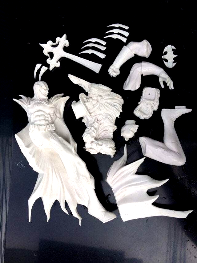 11" Batman Darknight on Joker base Unassembled Unpainted Resin Model ...