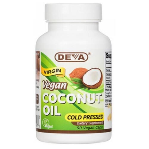 Virgin Coconut Oil 90 Vcaps By Deva Vegan Vitamins | eBay