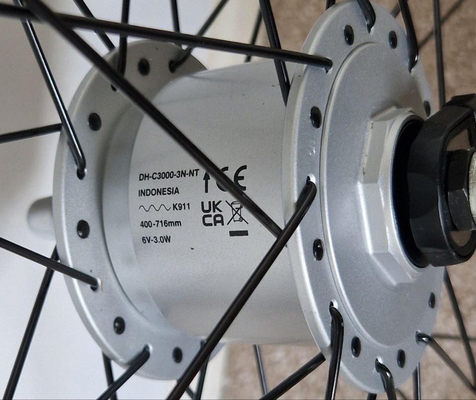 Shimano 700c Dynamo Hub MACH 1 Front Wheel Alloy | eBay UK