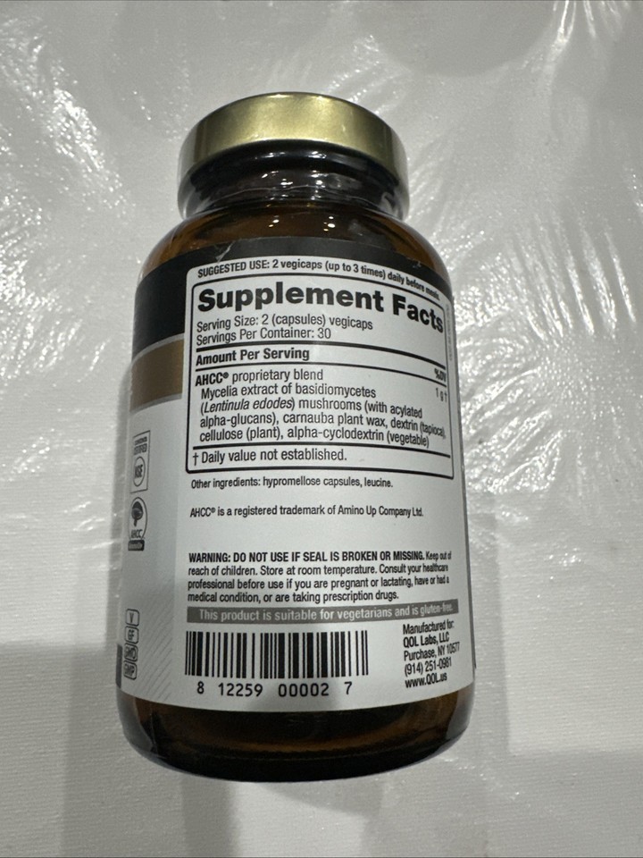 Quality of Life 0027 Labs Kinoko Gold AHCC Immune Support 500 MG - 60 ...