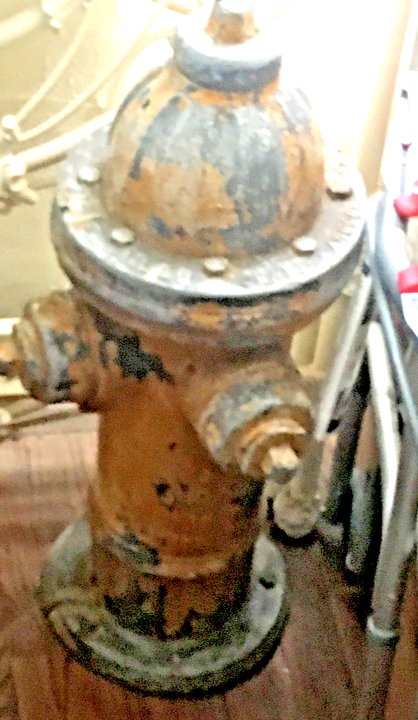 OLD MOVIE PROP FIBER GLASS YELLOW CHIPPY PAINT FIRE HYDRANT | eBay