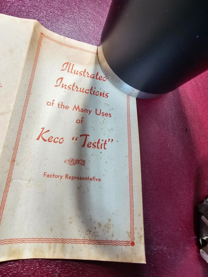 Antique Flashlight fish eye bulb Circuit tester Testit Fuse Electrician ...