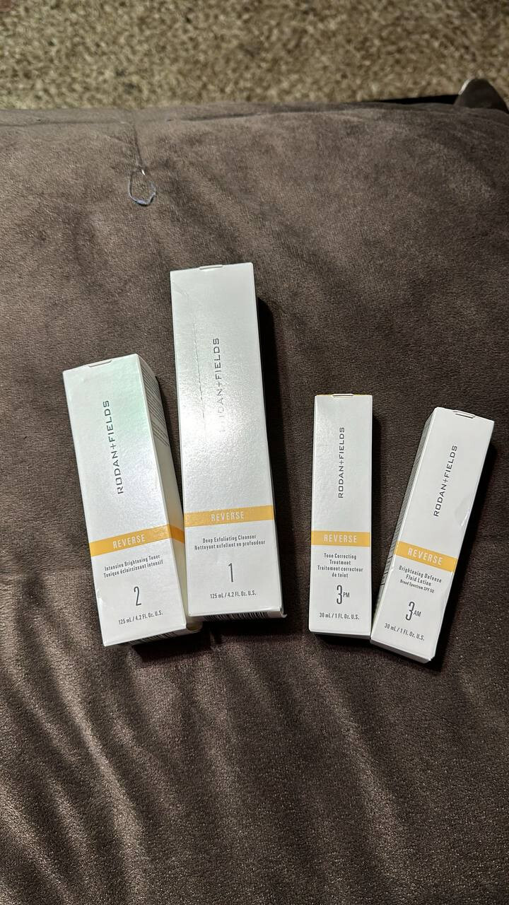 Rodan and Fields Reverse Skin Brightening Regimen 4 Piece Set Kit | eBay