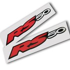 Aprilia RS 50 Motorcycle graphics stickers decals x 2 Red white black ...