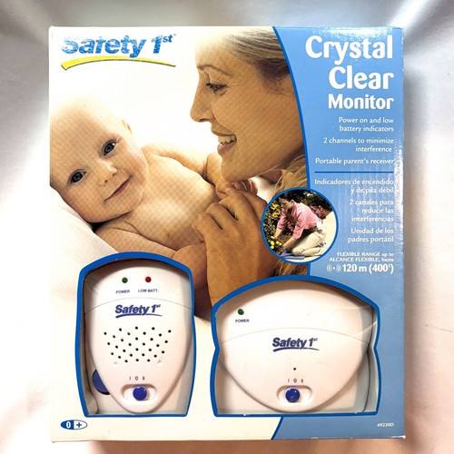 Safety 1st Crystal Clear Monitor Set #49230C Baby Monitor 2-Channel NOB ...