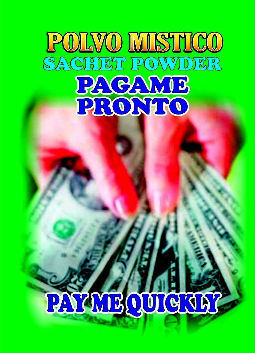 Pay Me Quickly / Pagame Pronto - Sachet Powder/Bolsita en polvo - ½oz ...