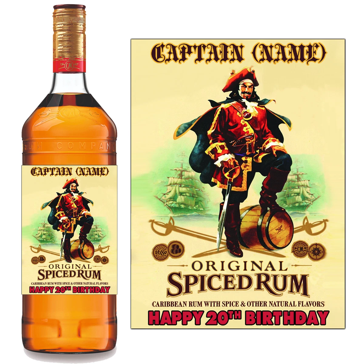 Captain Morgan Spiced Rum Label