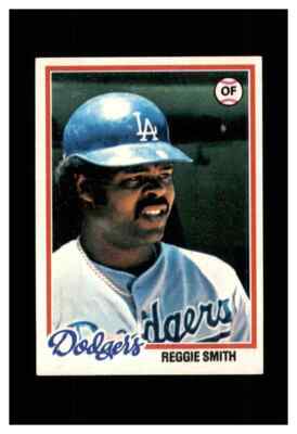 1978 TOPPS BASEBALL CARD #168 REGGIE SMITH LOS ANGELES DODGERS WELL ...