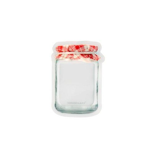 Kikkerland Small Jam Jar Stand-Up Zipper Storage Bags - Set of 4 | eBay