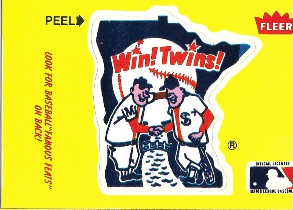1986 Fleer Stickers Famous Feats Inserts Tris Speaker 6 Of 22 Twins ...