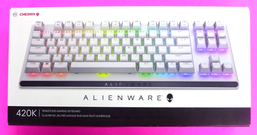 Alienware Lunar Light RGB Tenkeyless Gaming Keyboard White AW420K Dell ...