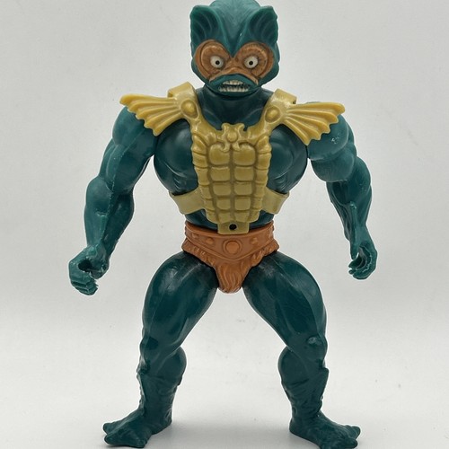 Rare 1982 MERMAN Vintage HE MAN MOTU Mattel Action Figure TAIWAN Soft ...