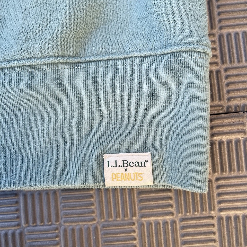 LL Bean Peanuts Snoopy Collab Crewneck Sweatshirt Size Small Limited ...