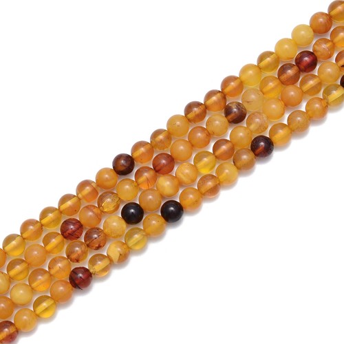 Baltic Multi Color Amber Smooth Round Beads 4mm 5mm 6.5-7mm 7.5-8mm 15. ...