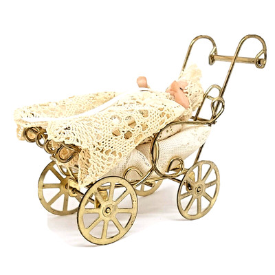 Baby Carriages & Buggies - Miniature Baby