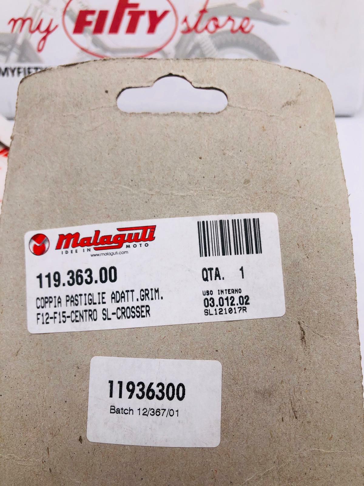 Plaquettes Pinces Frein Avant Malbo MALAGUTI F12 Phantom F15 Crosser ...