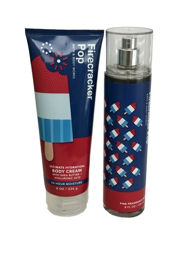 BATH & BODY WORKS Mist Cream Firecracker Pop 2 Piece Gift Set 8 FL OZ NEW | eBay