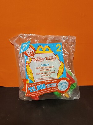 Vintage 2000 McDonalds Happy Meal Toy Disney Tarzan on Video Sabor Pop ...