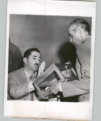 LEBANESE President & Rebel Leader RASHID KARAMI Vintage 1958 Press ...