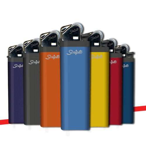 Scripto Lighter Views Lighters View Spark Adjustable Flame 7 Pack ...
