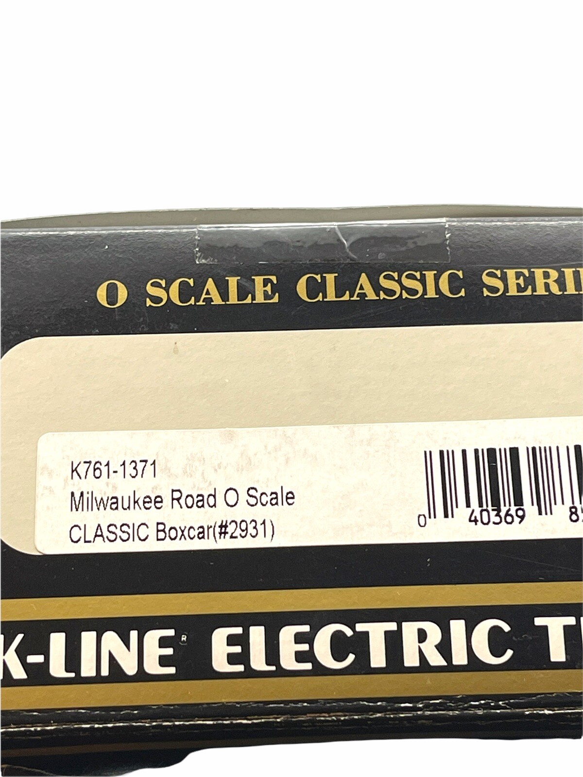 K-Line K761-1371 O Gauge Milwaukee Road Classic Boxcar #2931 | eBay