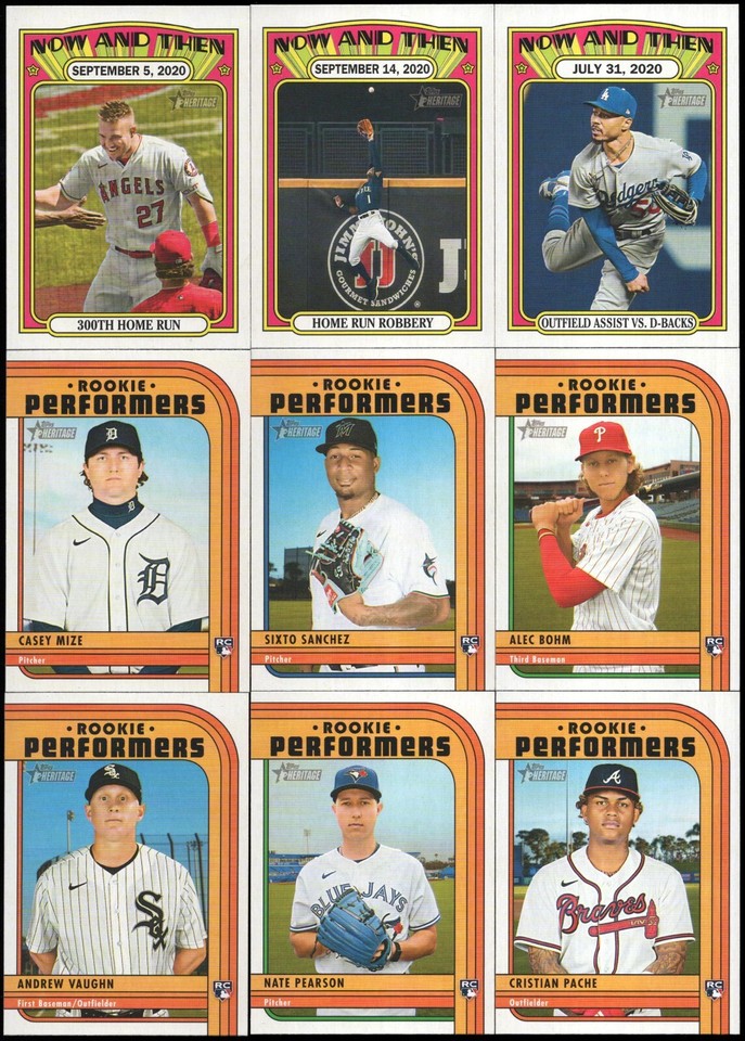 2021 Topps Heritage High Number INSERTS....YOU PICK FROM LIST....PWE ...