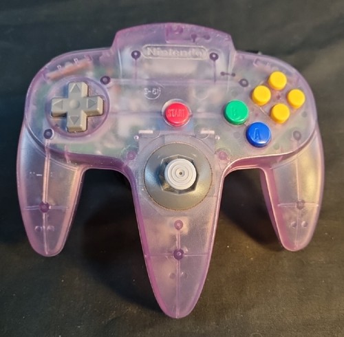 Genuine Official Nintendo N64 Controller Transparent Purple - Stick ...