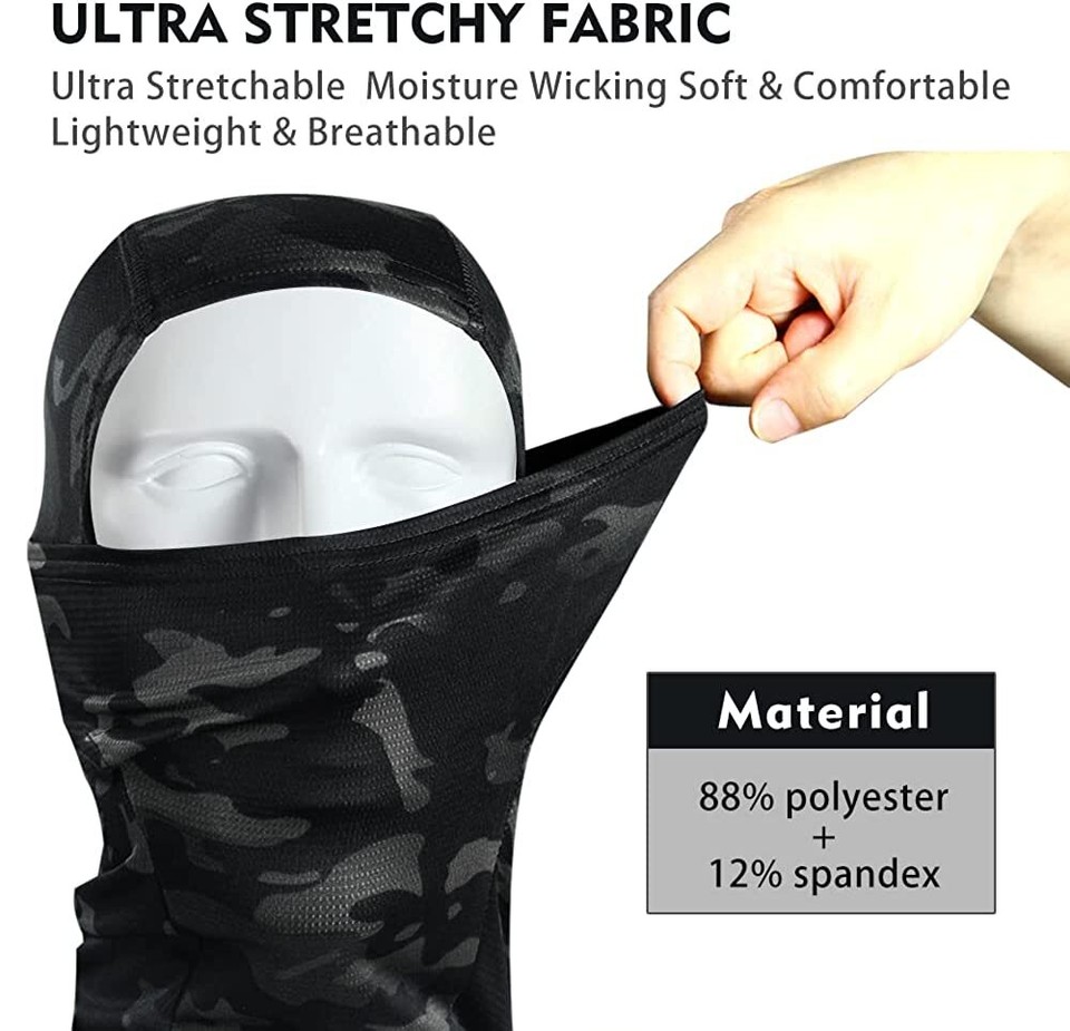 Camo Full Face Mask Tactical Balaclava Face Mask Camouflage Military ...